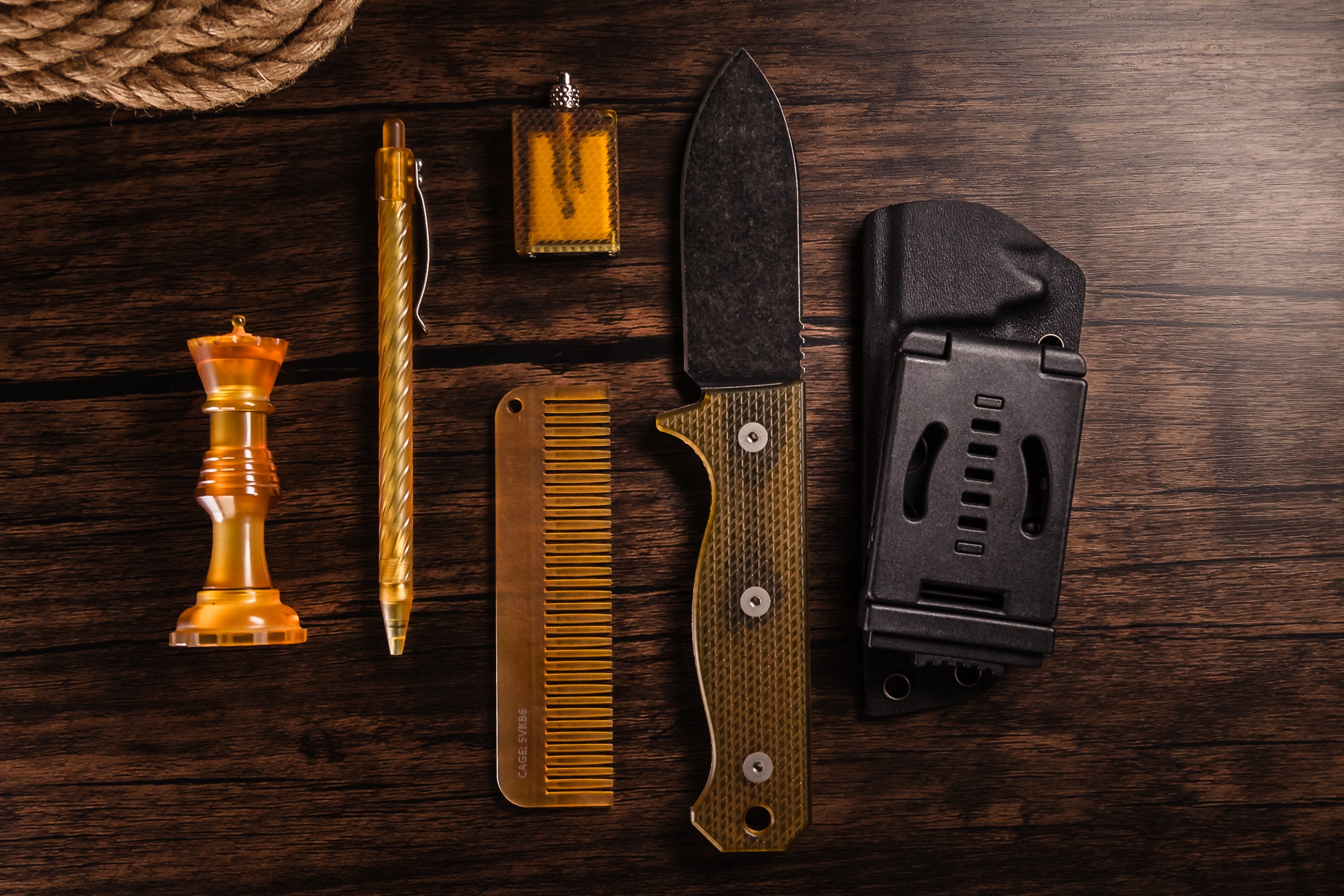 R4A - Ready 4 Action Knife / D2 Fixed Blade ( Ultem® Scales ) 🔥 New Ba ...