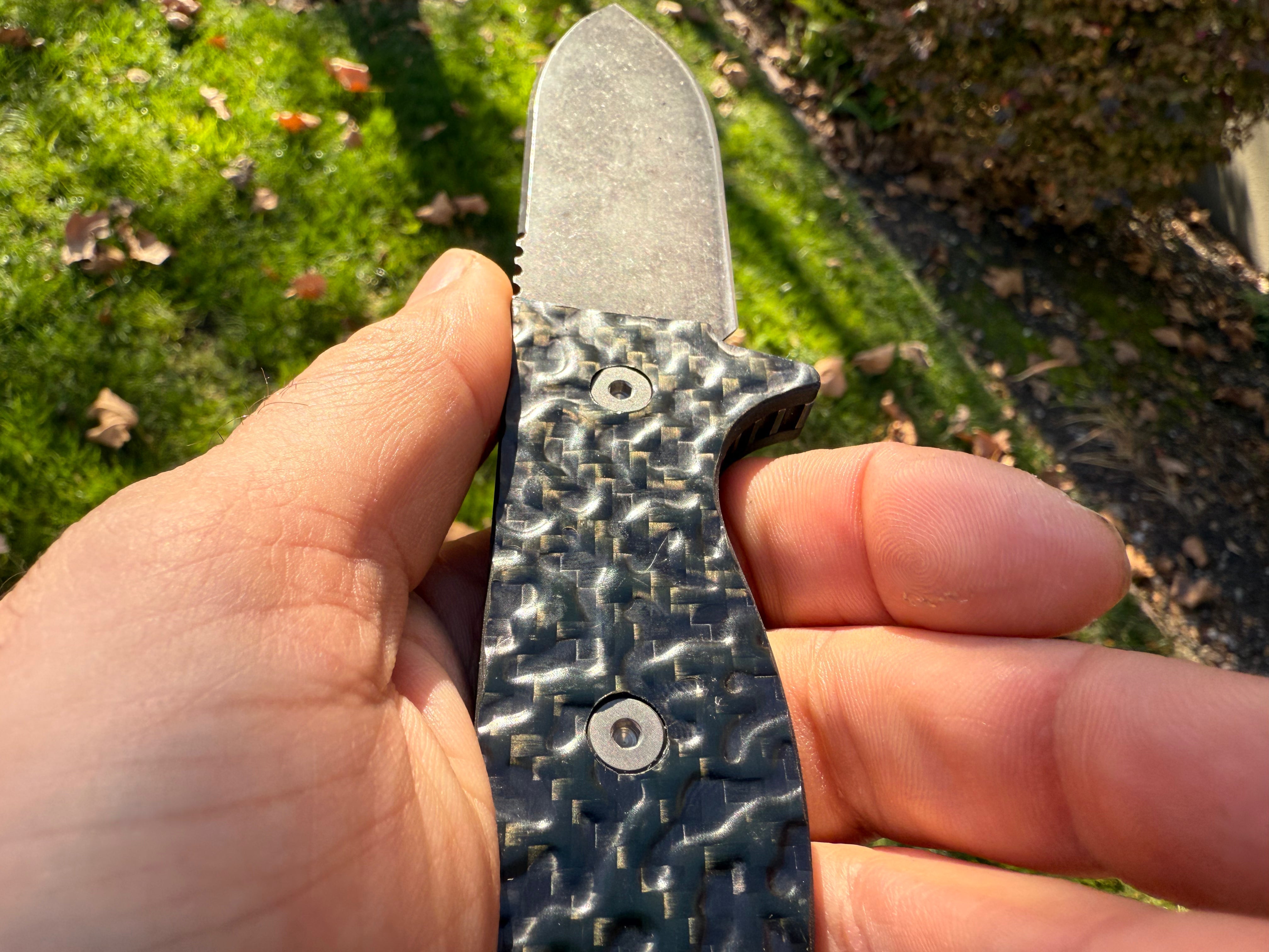 R4A - Ready 4 Action Knife / D2 Fixed Blade ( Contour-Tex Carbon Fiber ...